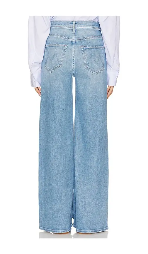 MOTHER The Ditcher Roller Zip Sneak Jeans - Blue