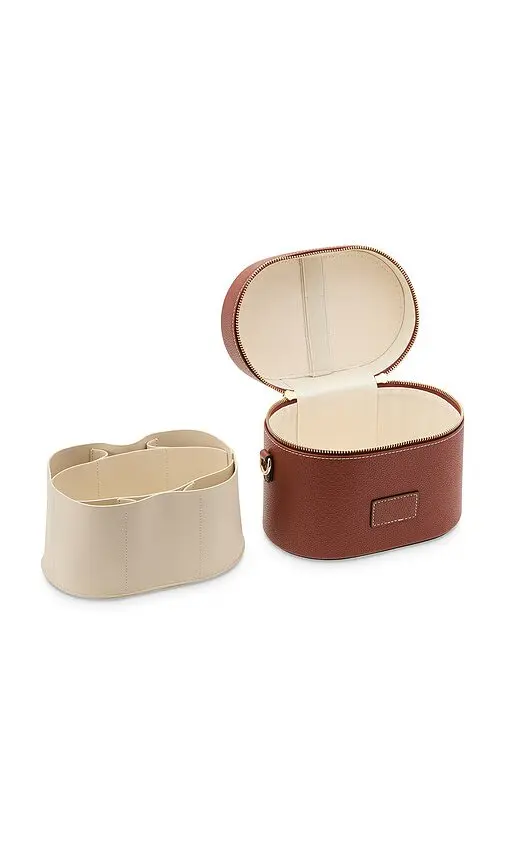 ETOILE COLLECTIVE Oval Toiletry Case - Brown