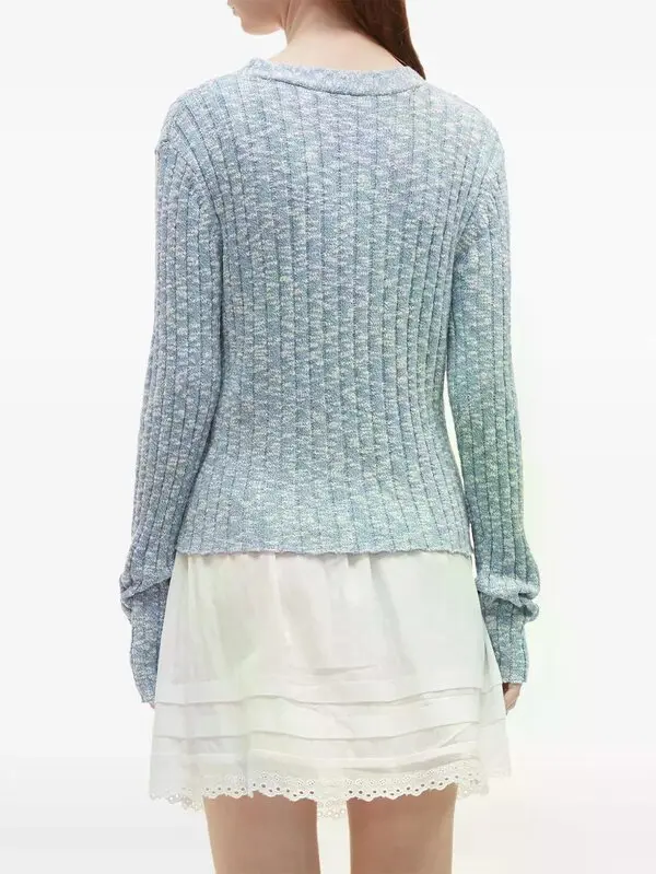 B+AB Wide-ribbed Cardigan