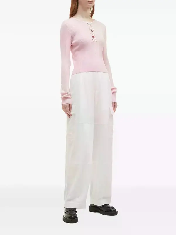 B+AB Cut-out Ribbed Top - Pink