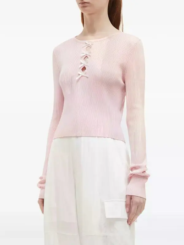 B+AB Cut-out Ribbed Top - Pink