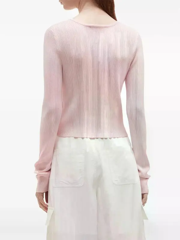 B+AB Cut-out Ribbed Top - Pink
