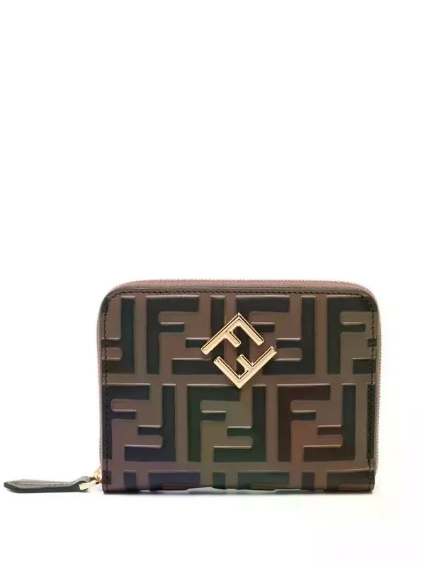 Fendi Medium Ff Diamonds Wallet - Brown