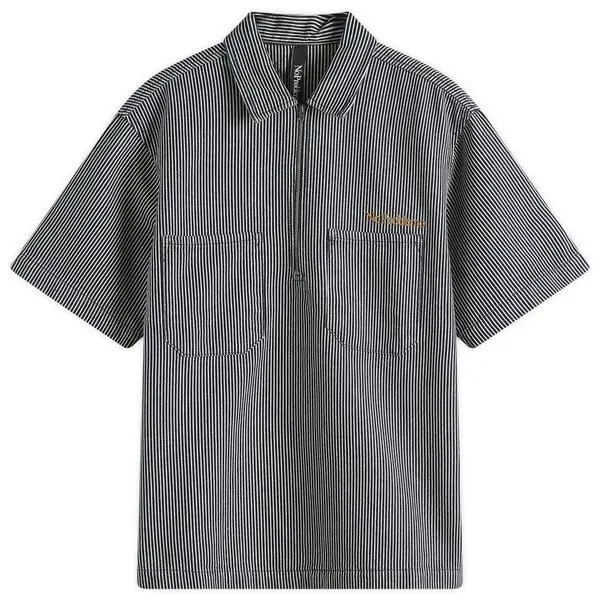 NO PROBLEMO Mini Problemo Ss Work Shirt Denim - Blue