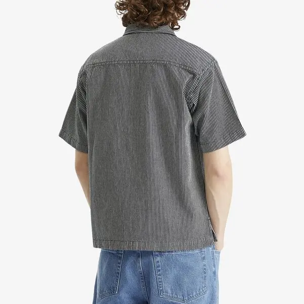 NO PROBLEMO Mini Problemo Ss Work Shirt Denim - Blue