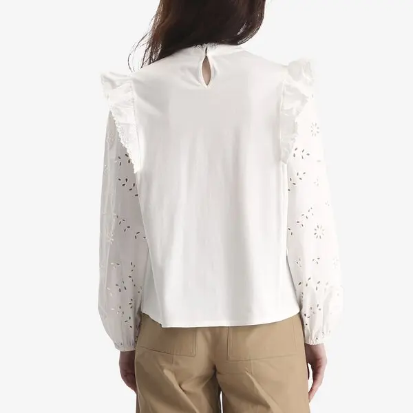 WEEKEND BY MAX MARA Taddeo Frill Long Sleeve Blouse