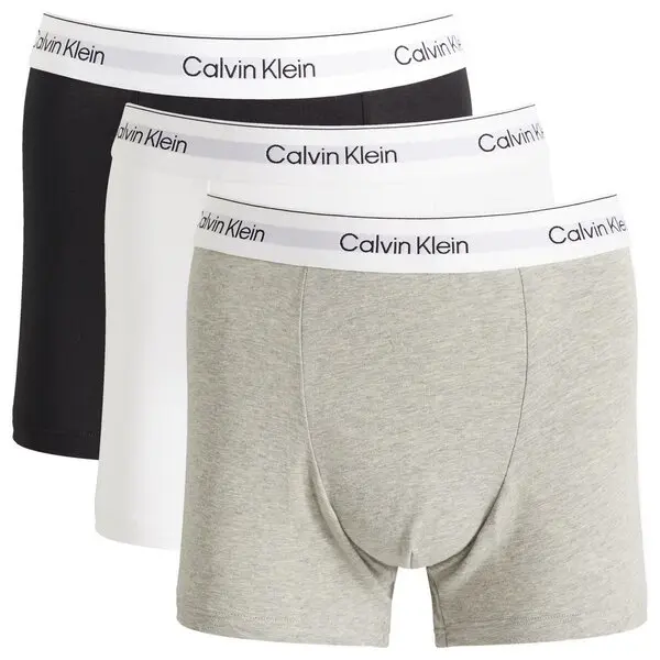 Calvin Klein Icon Relaxed Dart Trunk 3 Pack - Black/white/grey Heather