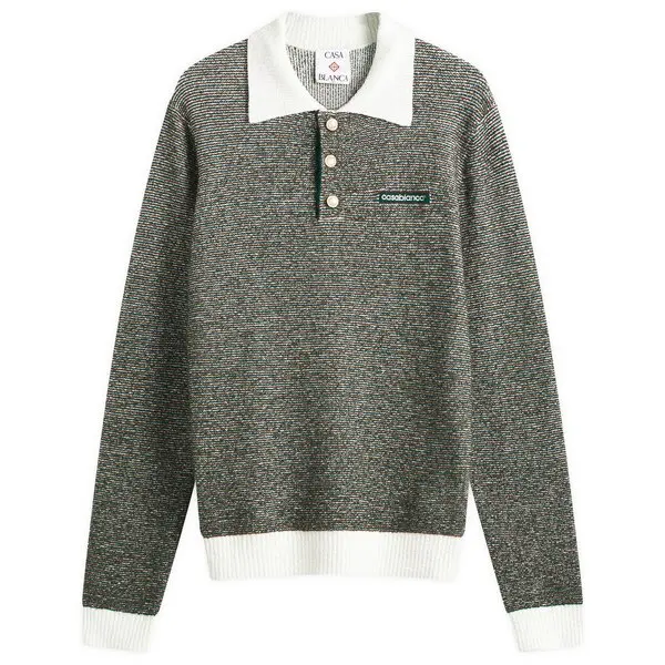 Casablanca Boucle Stripe Polo