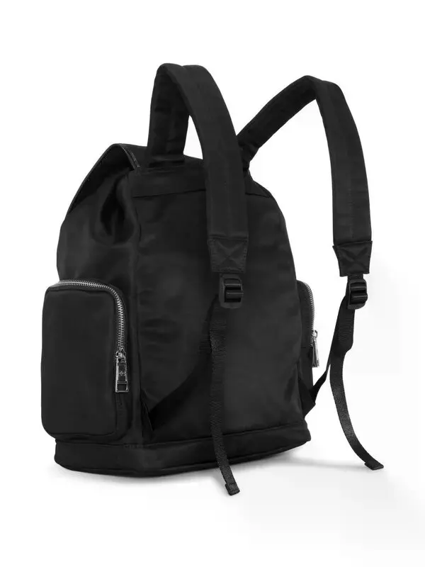 GANNI Bucky Logo-plaque Backpack - Black