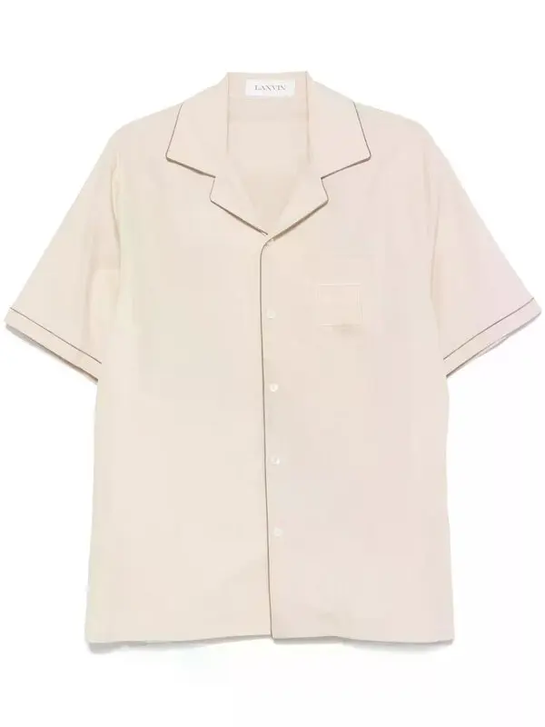 LANVIN Logo-patch Shirt