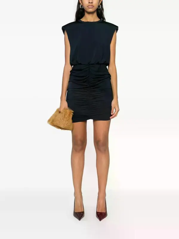 ROTATE BY BIRGER CHRISTENSEN Slinky Ruched Mini Dress