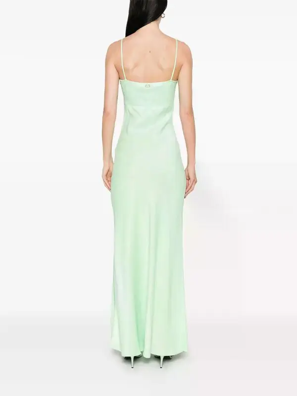 TWINSET Satin Maxi Dress - Green