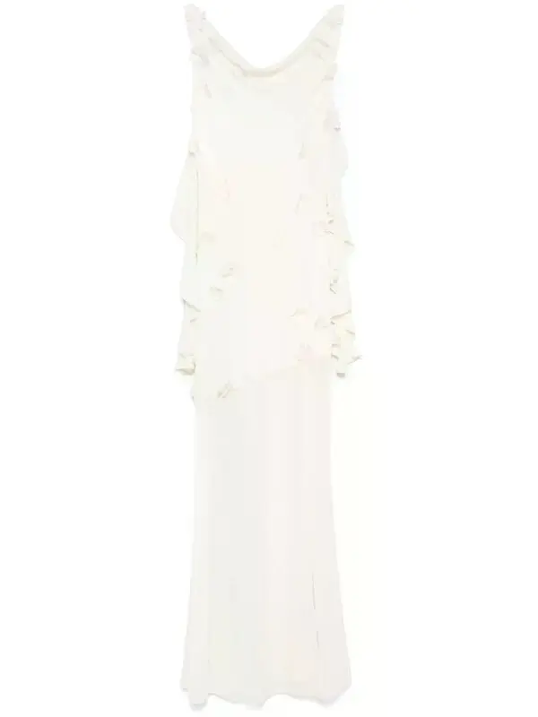 ROTATE BY BIRGER CHRISTENSEN Waterfall Maxi Dress - Neutrals