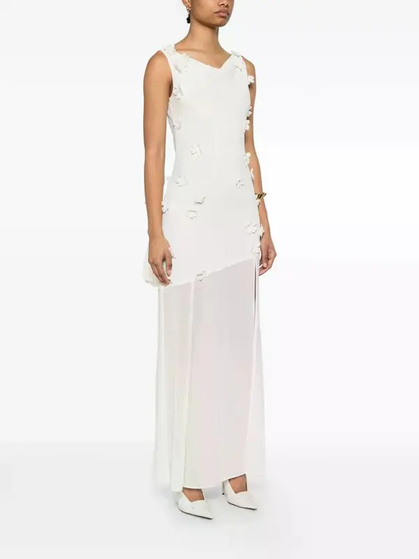 ROTATE BY BIRGER CHRISTENSEN Waterfall Maxi Dress - Neutrals
