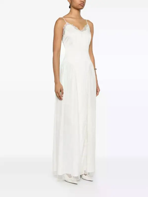 ROTATE BY BIRGER CHRISTENSEN Lace-trim Maxi Dress
