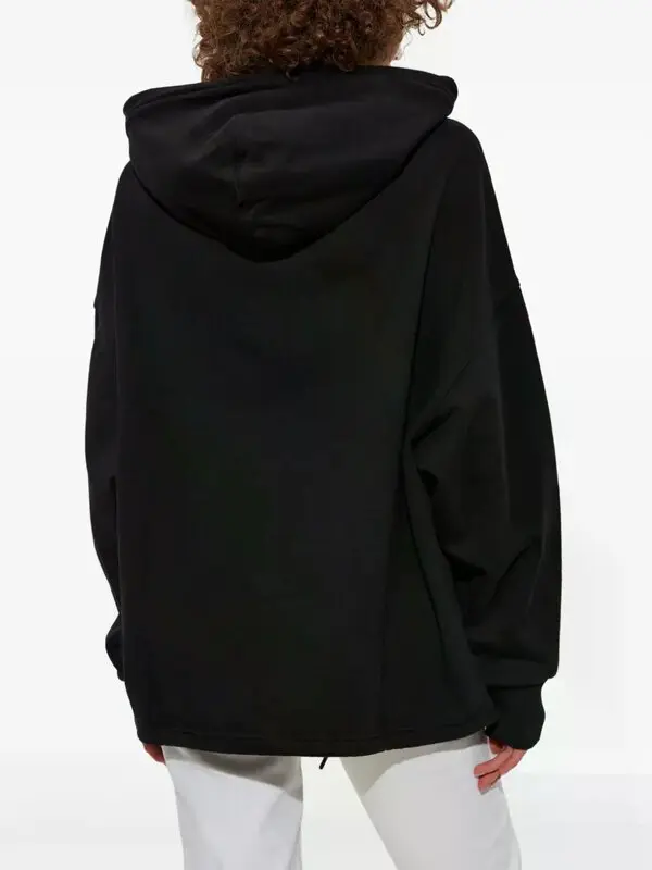 Versace Logo-appliqué Hoodie - Black