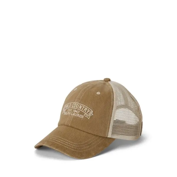 Ralph Lauren Polo Country Twill Trucker Cap