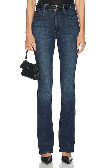 MOTHER The Mid Rise Smokin' Double Heel Jeans - Clothing Optional
