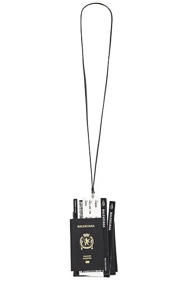 Balenciaga Passport Phone Holder - Black
