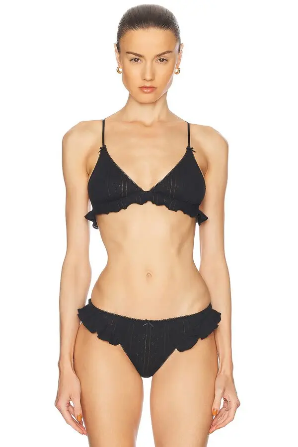 COU COU For The Butterfly Bralette - Black