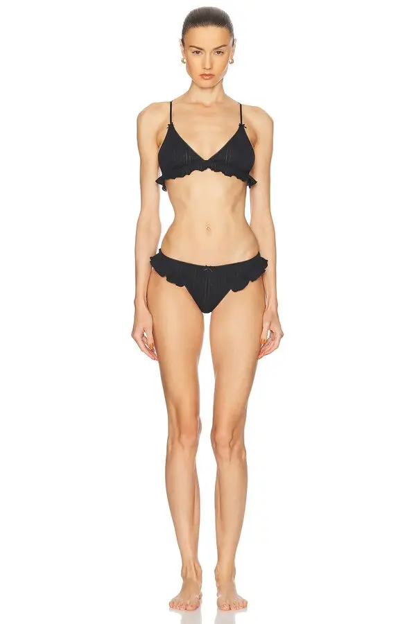COU COU For The Butterfly Bralette - Black