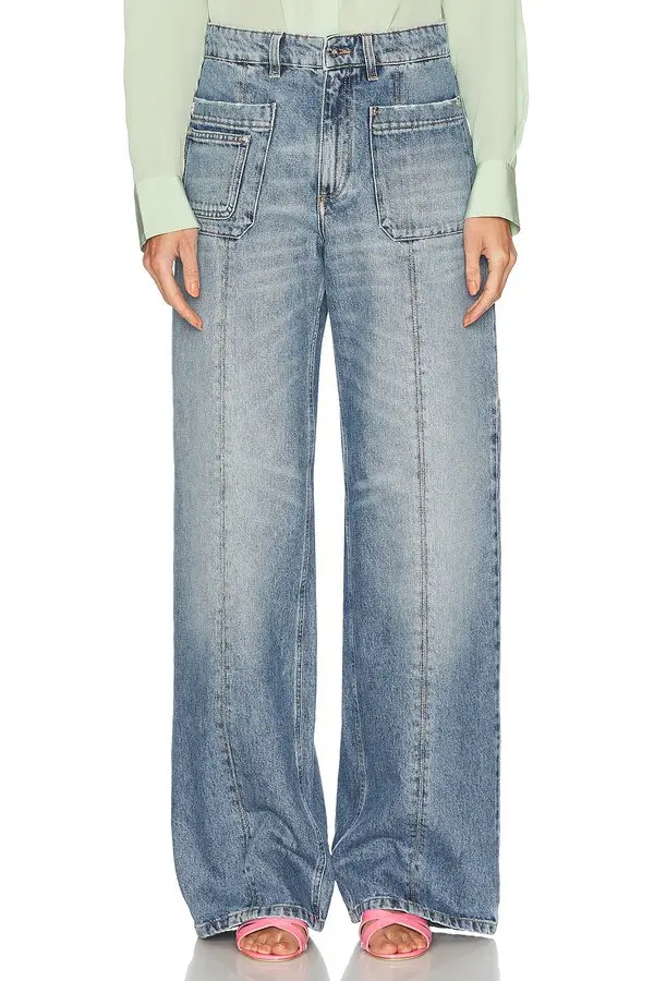 Blumarine Wide-leg Jeans - Dusk Blue