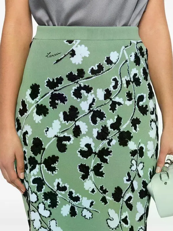 LANVIN Floral-jacquard Mini Skirt