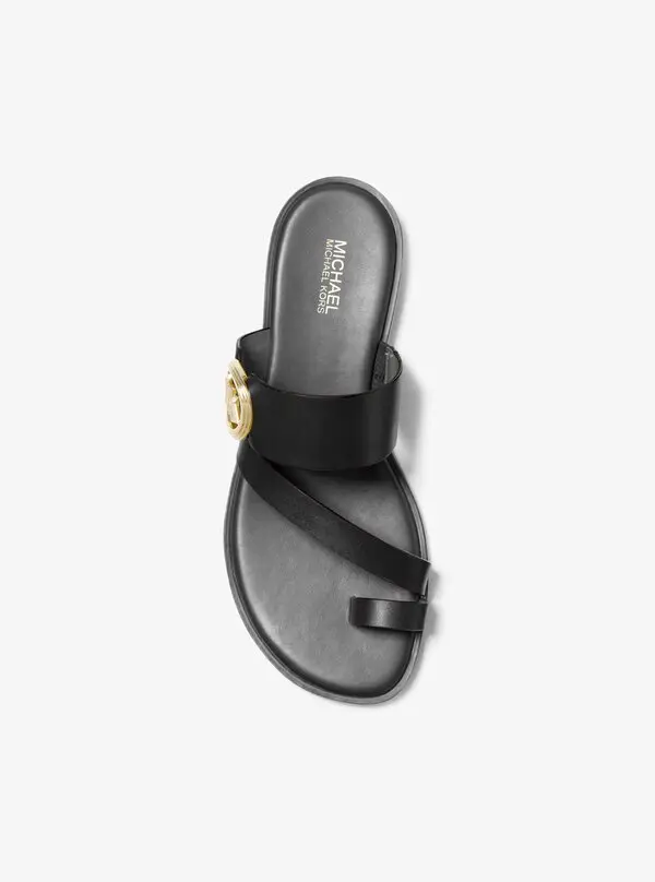 Michael Kors Vera Leather Sandal - Black