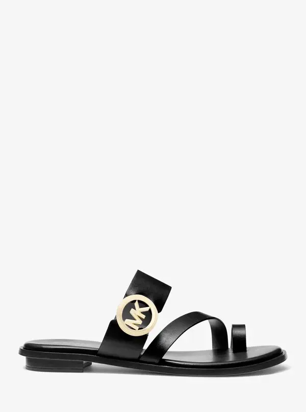 Michael Kors Vera Leather Sandal - Black