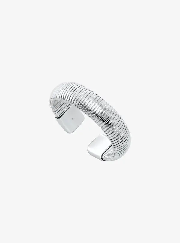 Michael Kors Precious Metal-plated Brass Cuff - Silver