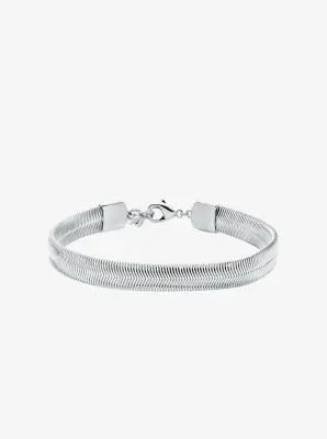 Michael Kors Precious Metal-Plated Brass Snake Chain Bracelet