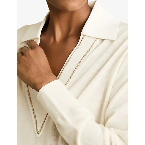REISS Nina Wool Cricket Jumper