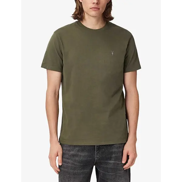 ALLSAINTS Dexter Short-sleeve Cotton-jersey T-shirt - Wild Green