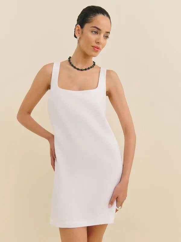 REFORMATION Hamley Linen Mini Dress