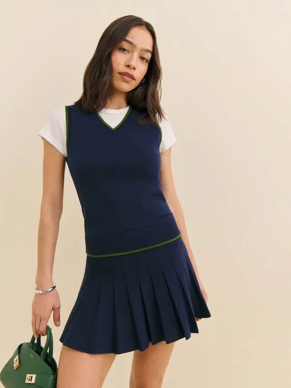 REFORMATION Blair Cotton Sweater Dress