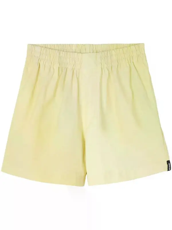 Sunnei Pleat-detail Shorts - Yellow
