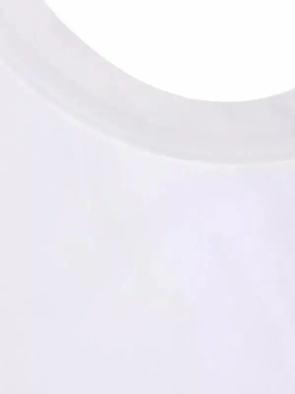 Comme Des Garçons Branded Sleeveless T-shirt - White