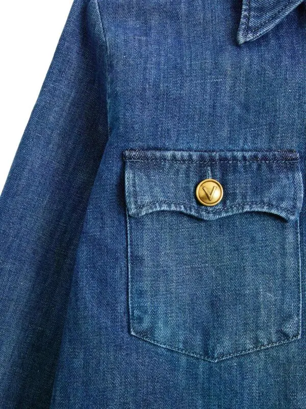 Valentino Garavani Long-sleeve Denim Shirt