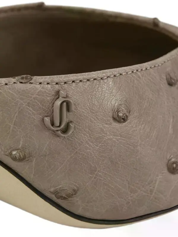 JIMMY CHOO Vivi 65 Heeled Mules - Neutrals