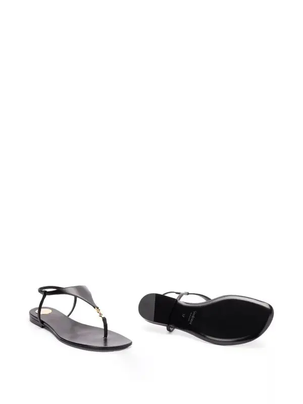 Saint Laurent Cassandra Sandals - Black