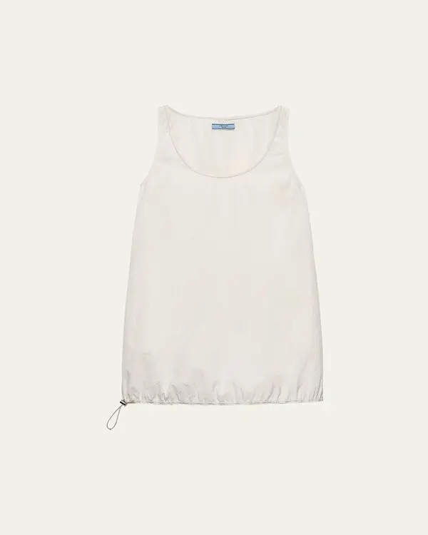 Prada Cinched Drawstring Mini Dress