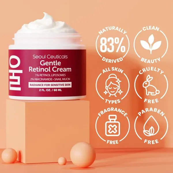 SEOUL CEUTICALS Korean Skincare Gentle Retinol Cream - No Color