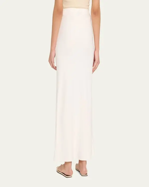 ANEMOS Bias-cut Stretch Twill Maxi Skirt
