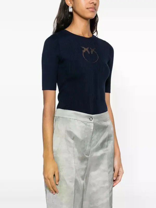 Pinko Love Birds T-shirt - Blue