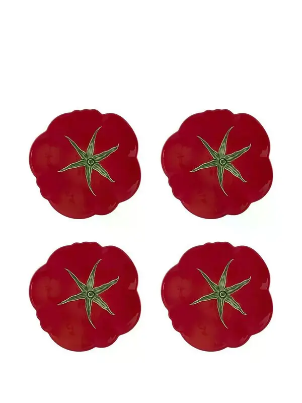 BORDALLO PINHEIRO Tomato Dinner Plate Set - Red