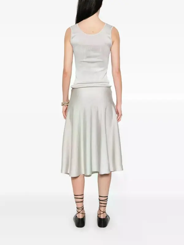 knee length dresses for ladies Turner Bamboo T-Shirt Dress in Grey & Black Stripe main image 0