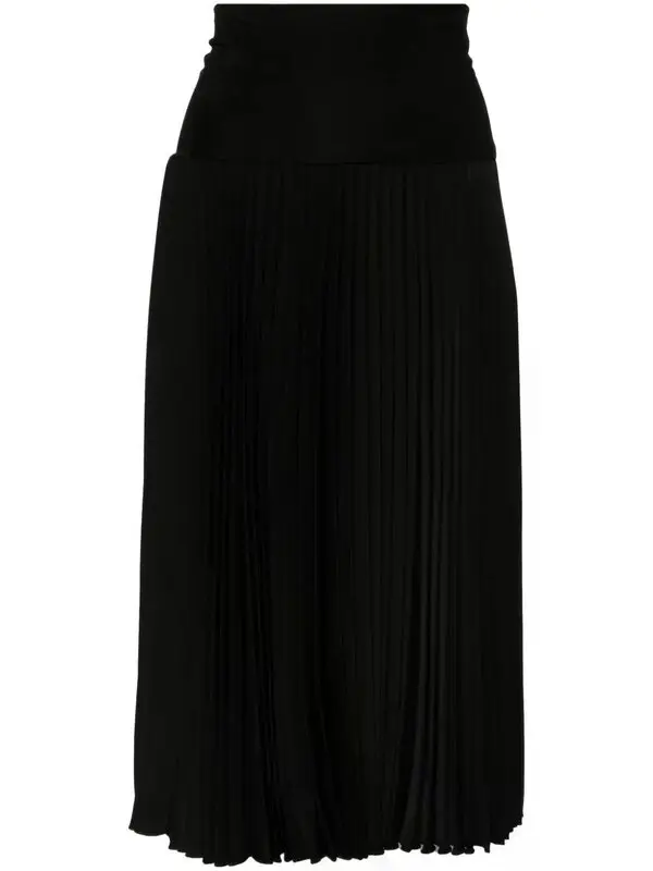 AGNÈS B. Pleated A-line Skirt
