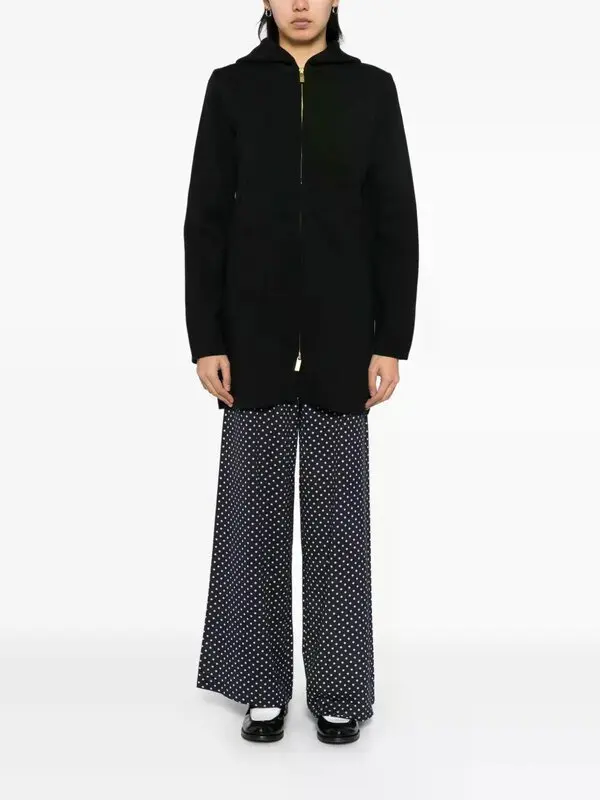 AGNES B. Merino Wool Zipped Coat