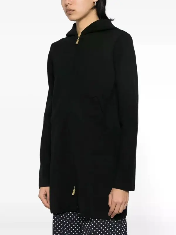 AGNES B. Merino Wool Zipped Coat