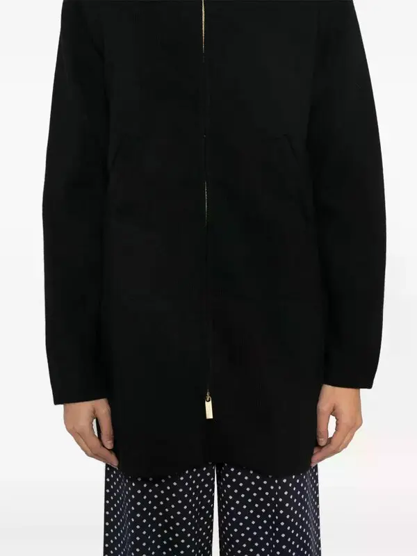 AGNES B. Merino Wool Zipped Coat